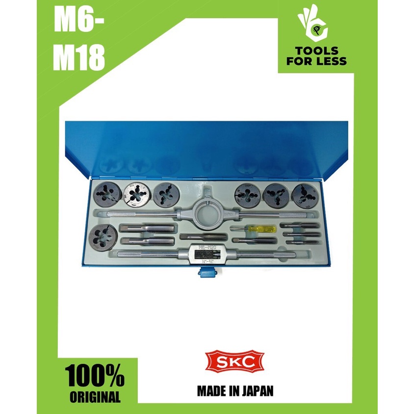 SKC 16pc Tap and Die Set Model: OK45 Made in Japan | Shopee Philippines