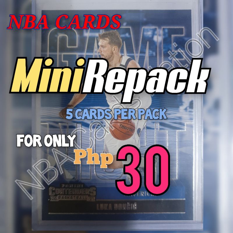 NBA CARDS MINIREPACK - 5 CARDS PER PACK | Shopee Philippines