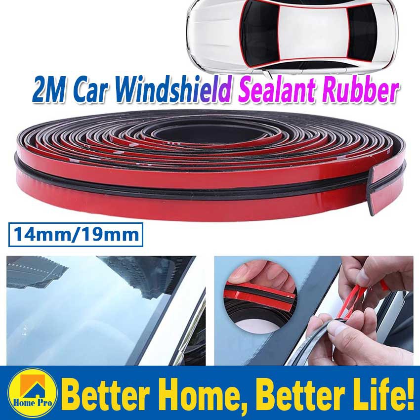 2M Car Windshield Sealant Rubber T Type Car Roof Protector Seal ...