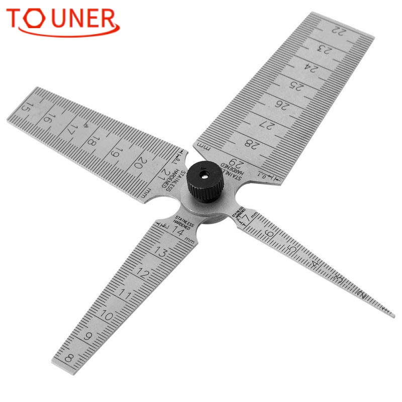 Steel Metric taper gauge aperture scale wedge feeler for drill hole 4 ...
