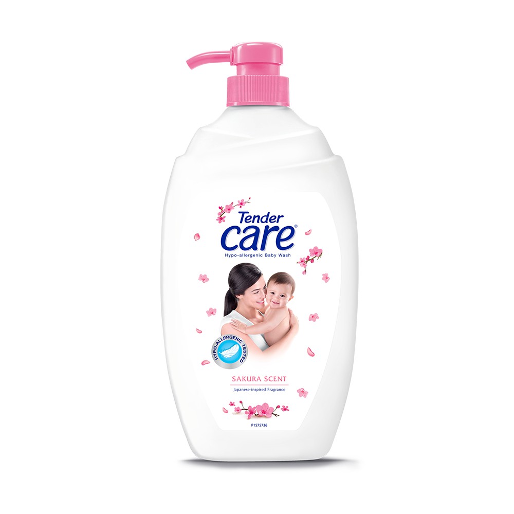 Tender Care Hypoallergenic Baby Wash for Delicate Skin Sakura 1L Pump ...