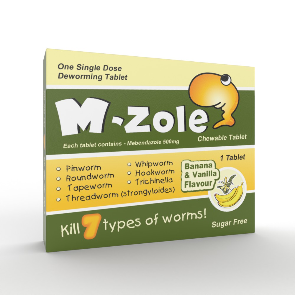 M-Zole One Single Dose Deworming Tablet (Chewable) | Shopee Philippines
