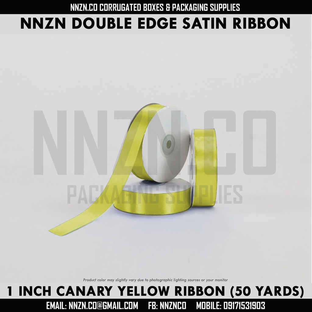 NNZN 1 Inch Double Edge Satin Ribbon for Gift Wrapping 50 Yards 25 ...