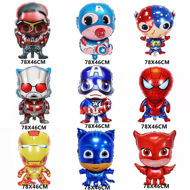 Cartoon foil balloons cute cartoon character foil balloons letter ...