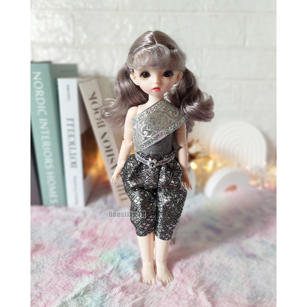 Baboly Set Doll Thai Joong Kraben Gray BJD Without Body | Shopee ...