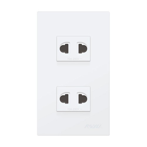 ROYU Wide Series 1Gang/2Gang/3Gang Outlet - Duplex, TV, Telephone, LAN ...