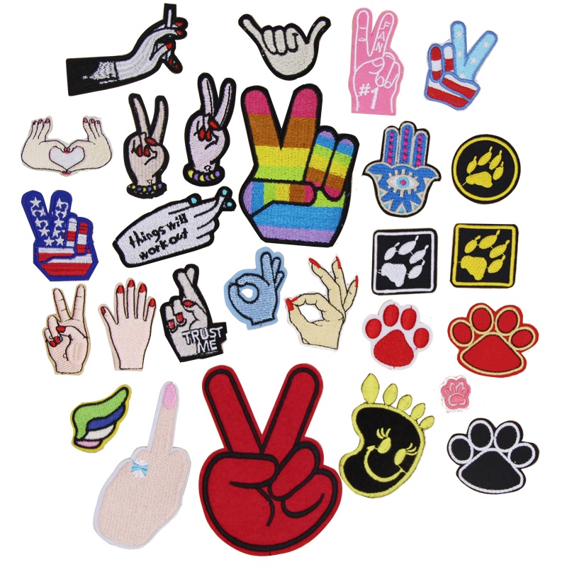 All Kinds of Victory Gestures OK Six Clips Cigarette Vertical Middle ...