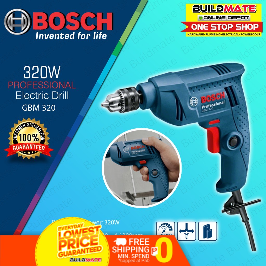 BOSCH Professional Electric Drill 320W COC GBM 320 •100% ORIGINAL ...