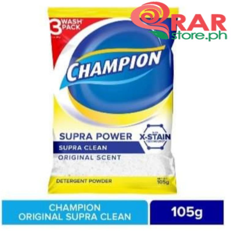 Champion Powder Detergent 105 grams | Shopee Philippines