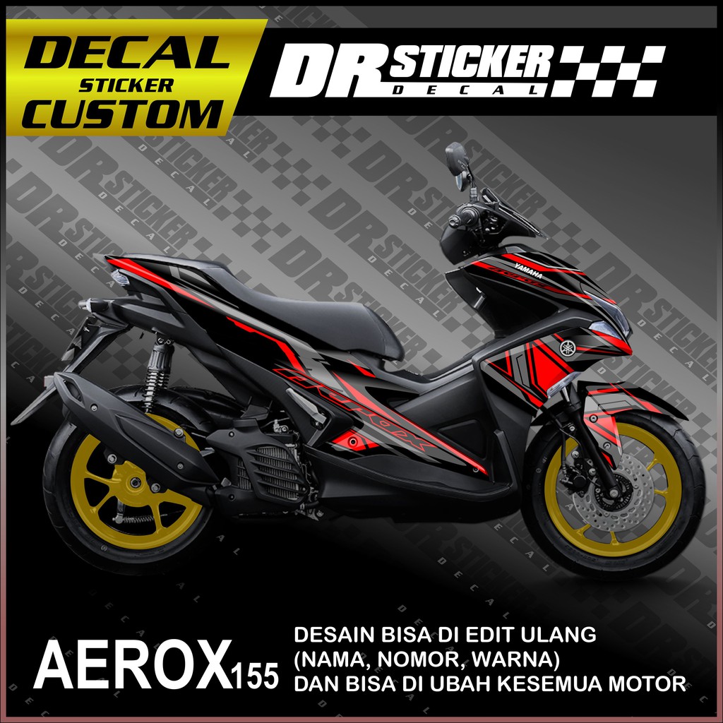 Decal Aerox 155 New Design Racing Full Body Design Dr Decal Sticker ...