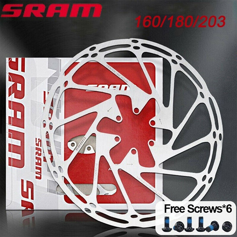 SRAM MTB Brake Disc Rotor 160mm 180mm 203mm Round CenterLine Bicycle ...