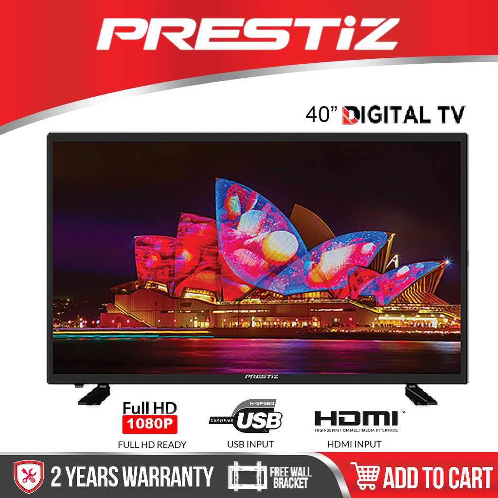 Prestiz 40" Digital LED TV with Free Wall Mount [ 40IA5BD ] VPO ...