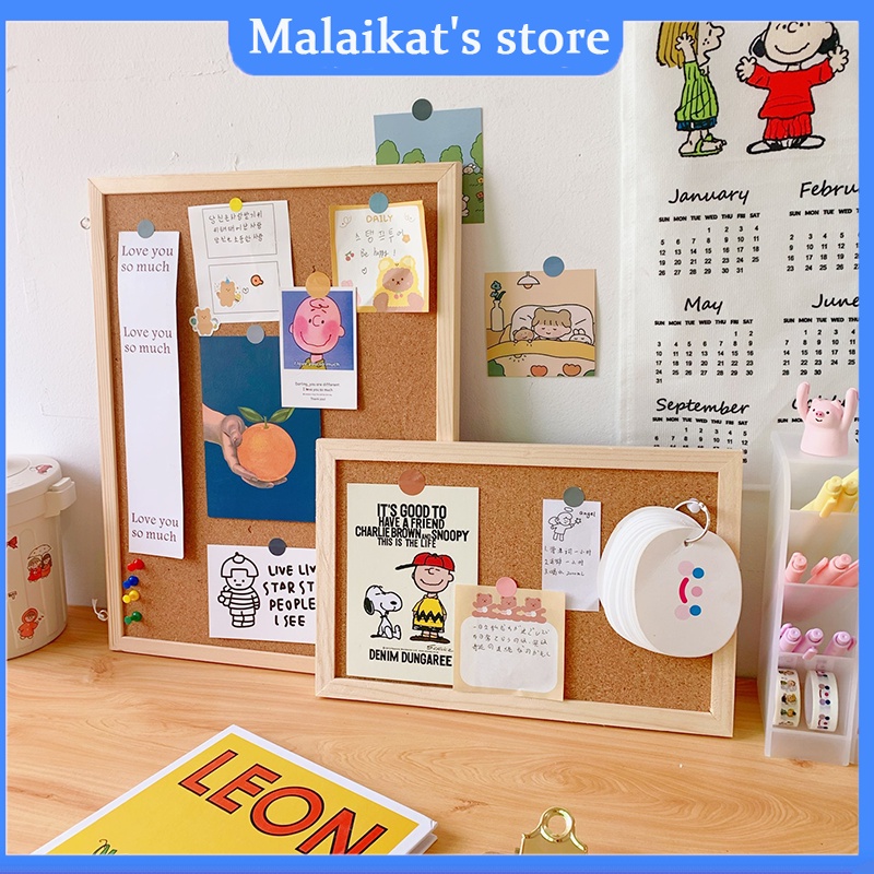Message board Decorative board notice board With frame Cork board frame ...