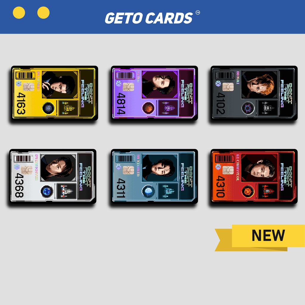 Exo GAME CARDS | Geto CARDS (Skin/ATM Card Sticker) | Shopee Philippines