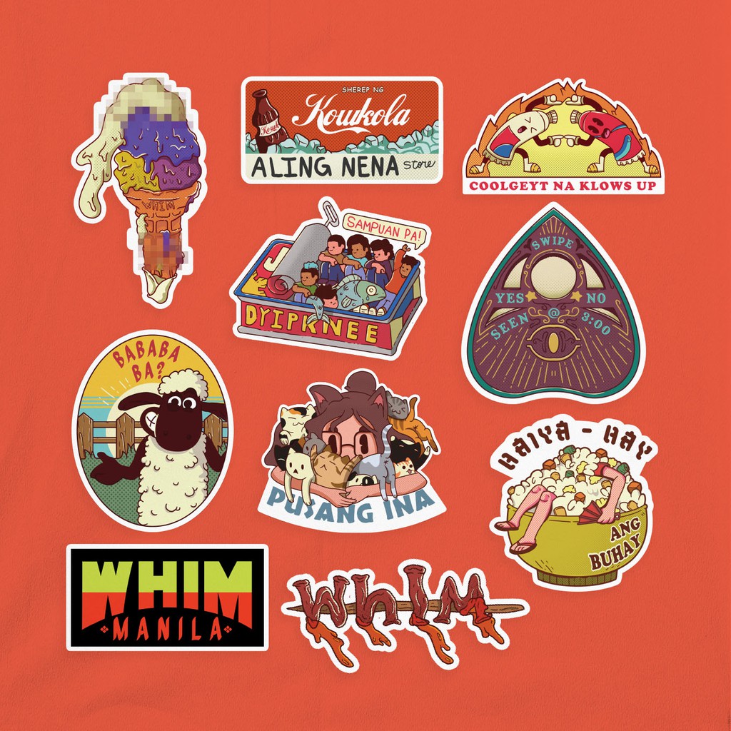 Whim Manila Witty Pinoy Puns Sticker Pack Desk, Phone, Planner, Journal ...