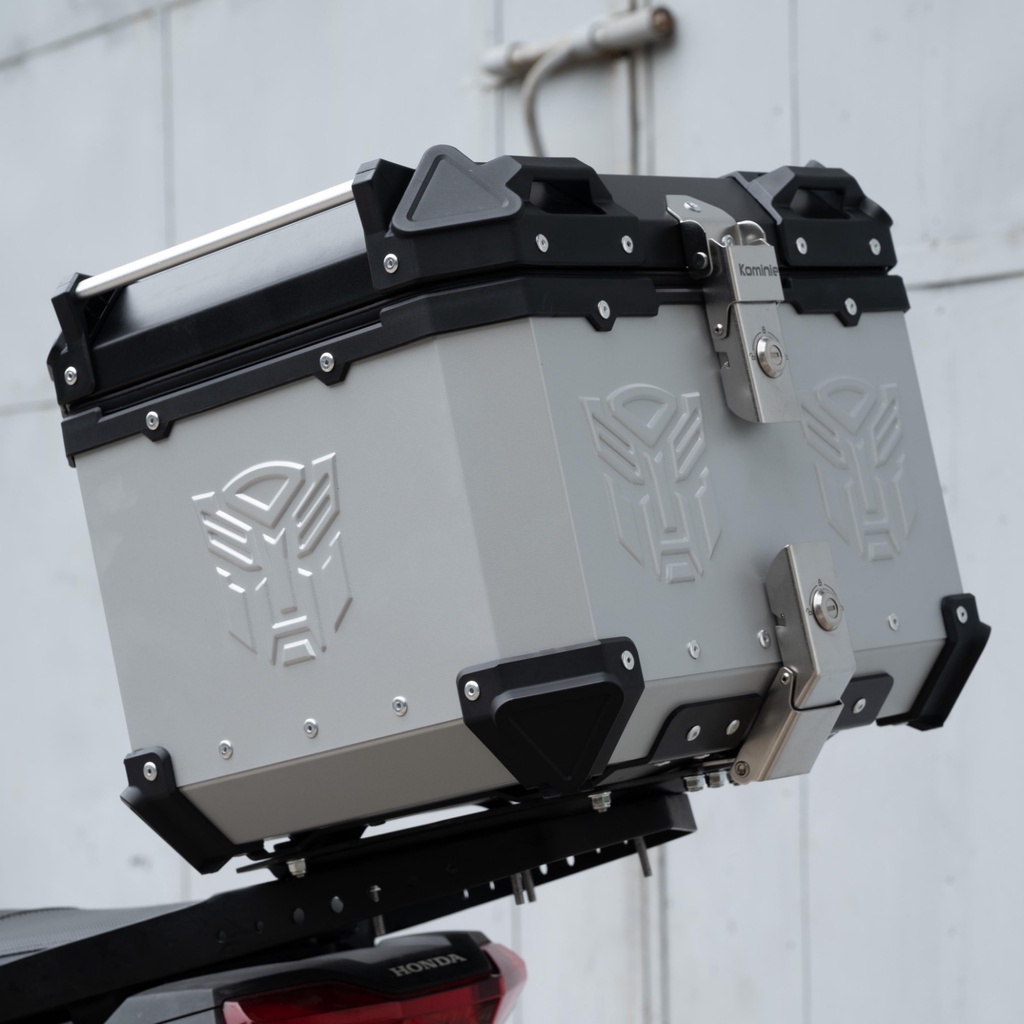 ALLOY TOP BOX 45L TRANSFORMERS ALUMINUM FOR CLICK/AEROX/NMAX/PCX/ AND ...