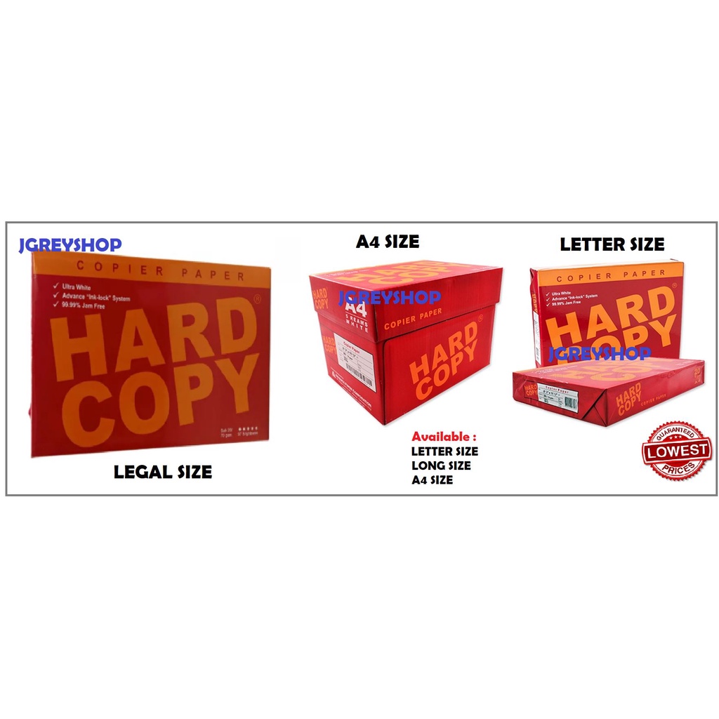HARD COPY BOND PAPER | Shopee Philippines