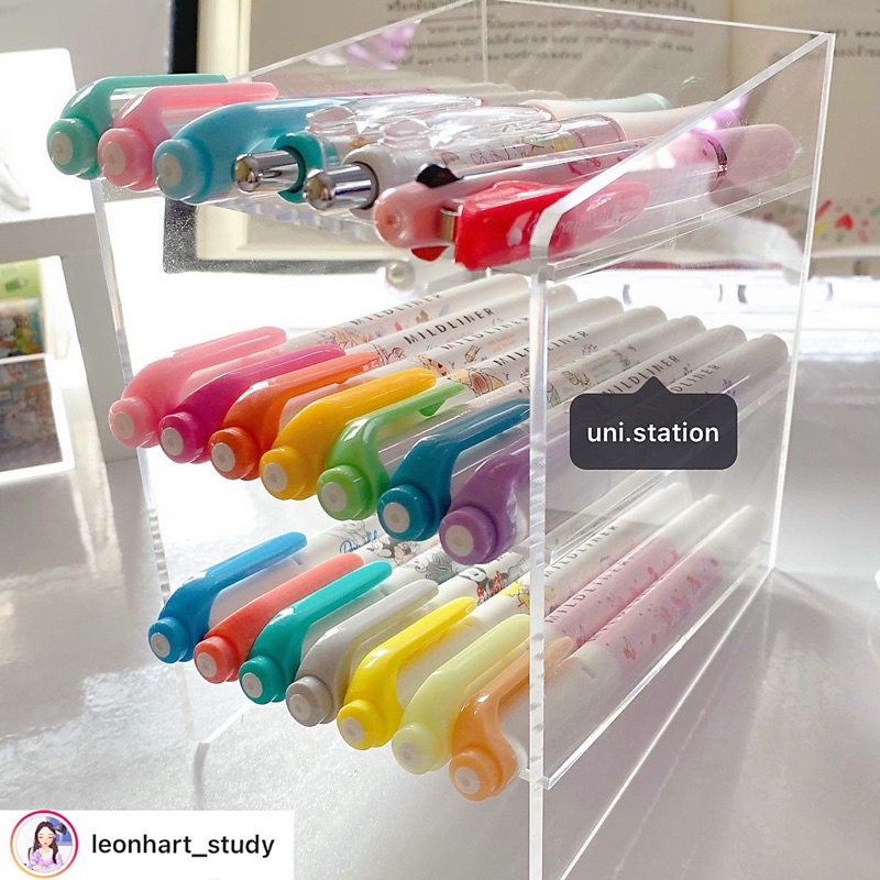 Transparent Pen Holder Vertical svasp | Shopee Philippines