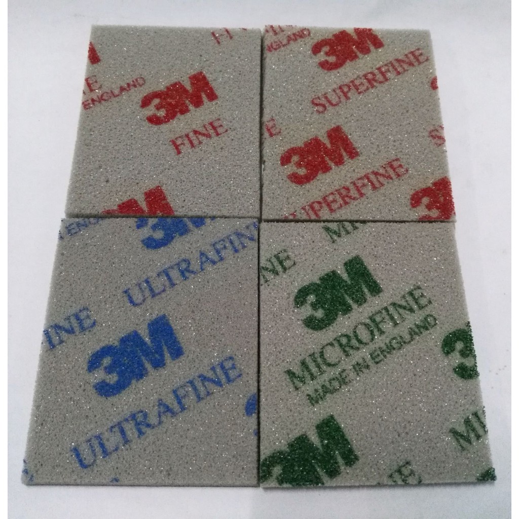 3M Gunpla Sanding Sponge (Fine, Super Fine, Ultra Fine, Mircro Fine ...