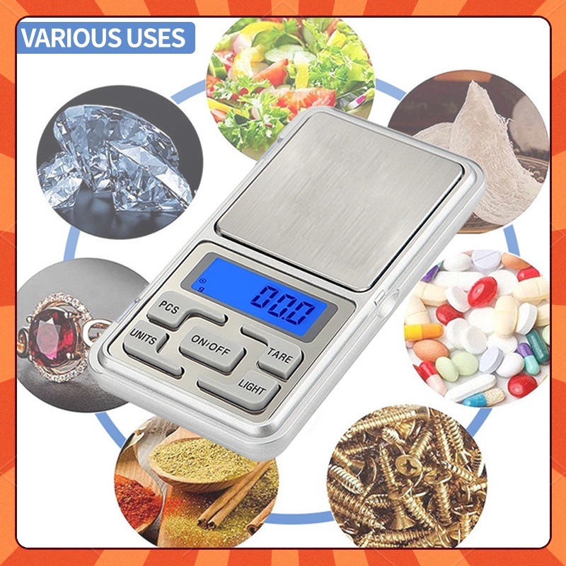 Digital Jewelry Scale Pocket Scale Grams Weighing Scale Portable LCD ...