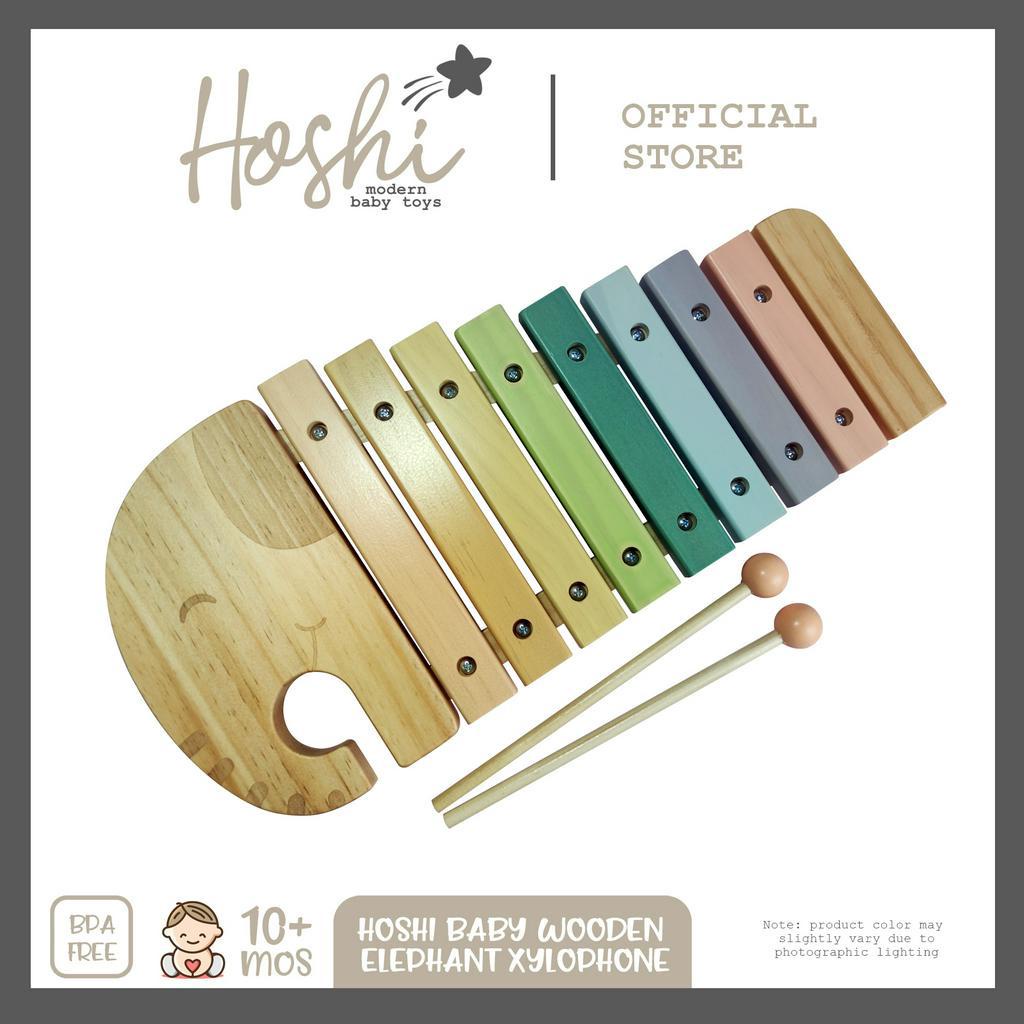 Hoshi Baby Wooden XL Premium Elephant Xylophone, Montessori Wooden ...