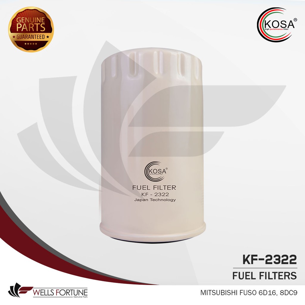 MITSUBISHI FUSO 6D16 / 8DC9 KOSA FUEL FILTER KO-2322 (1 PC) | Shopee ...