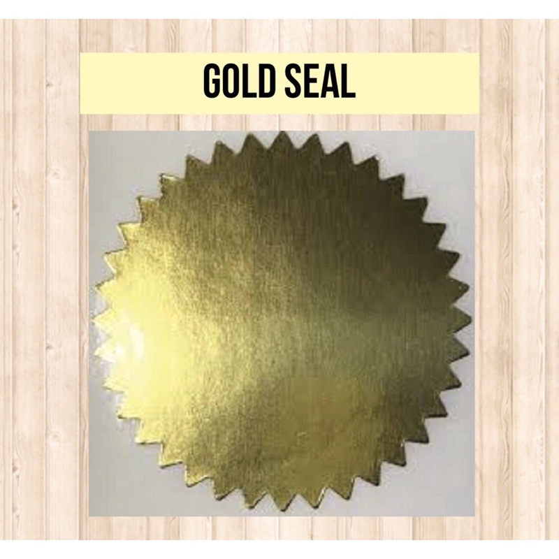 DRYSEAL GOLD SEAL WITH ADHESIVE 40pcs per box | Shopee Philippines