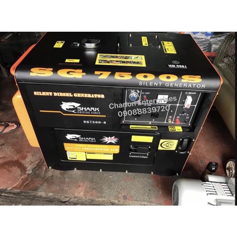7500 WATTS SHARK DIESEL GENERATOR SILENT TYPE | Shopee Philippines