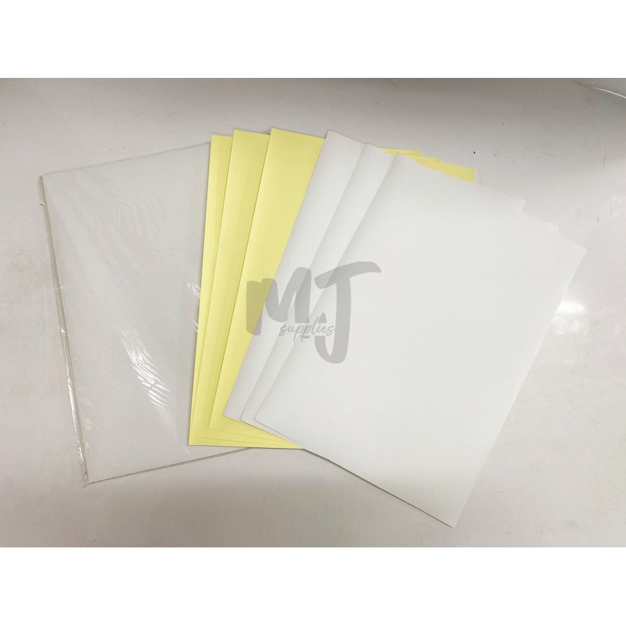 50 PCS. Sticker Bond Paper A4 size Matte | Shopee Philippines