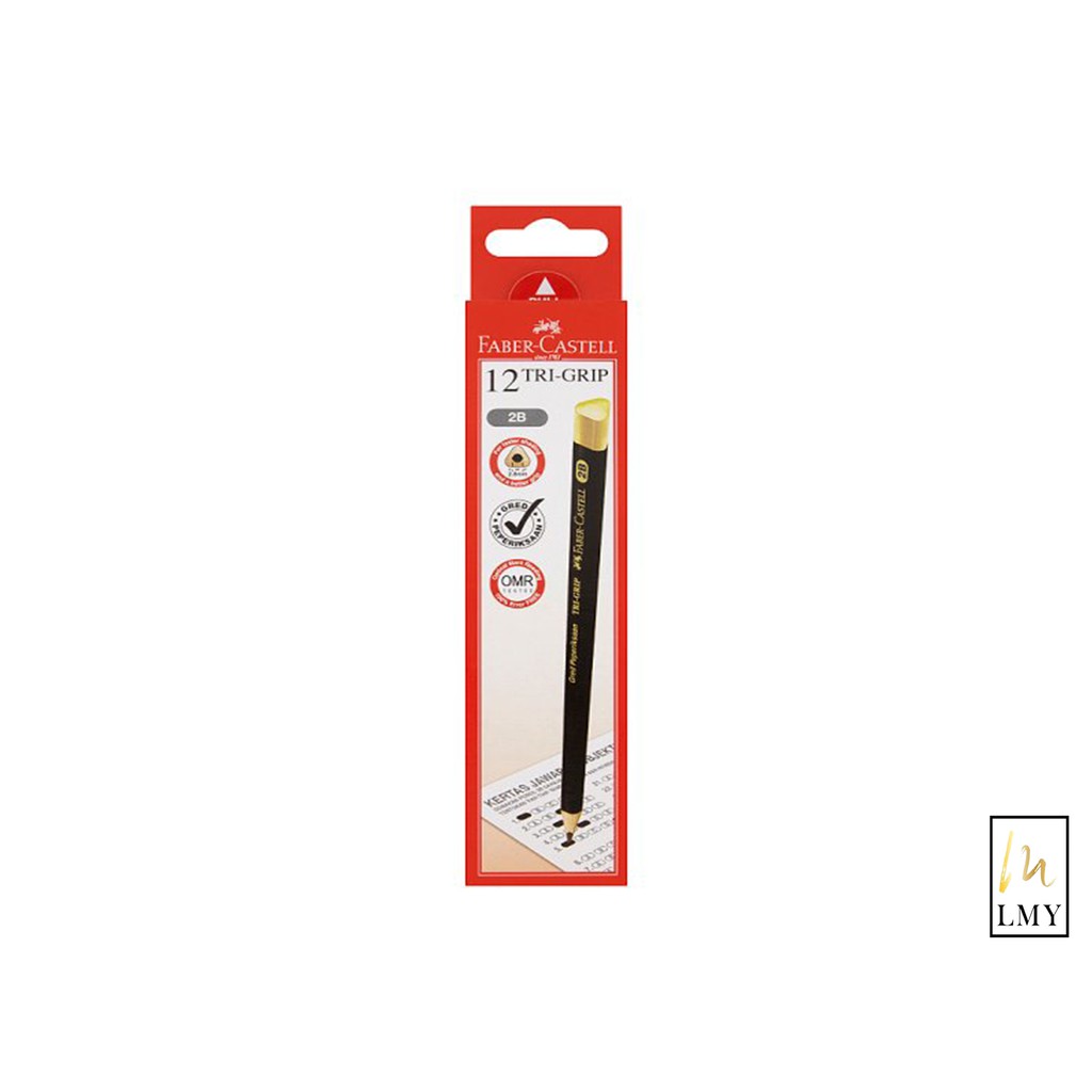 Faber-Castell Trip Grip 2B Pencils (Box of 12 pcs) | Shopee Philippines