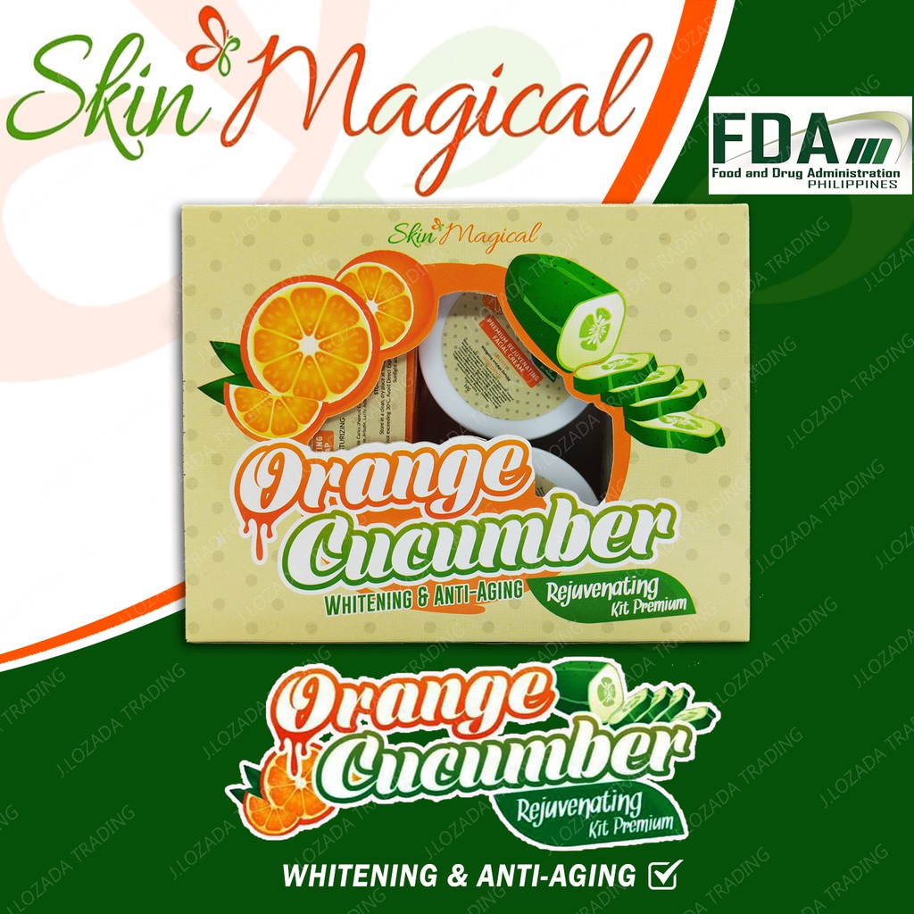 Magical Orange Cucumber Set (Rejuvenating kit Premium) Whitening and ...