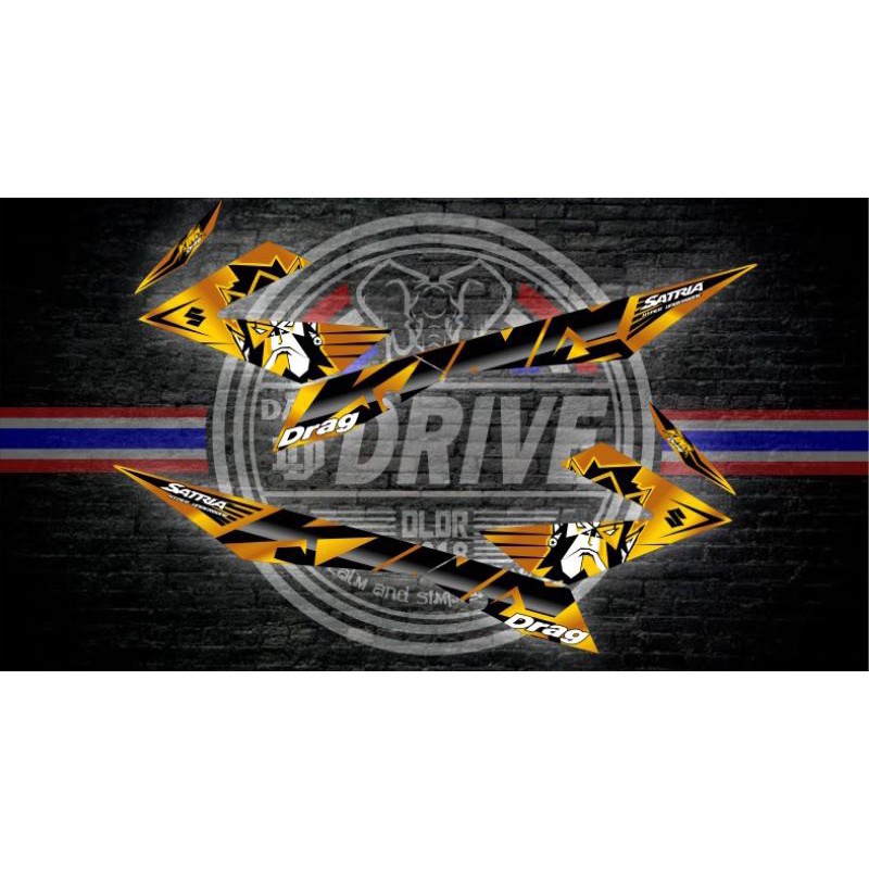 SUZUKI RAIDER R150 FI STOCK SIZE DECAL (KING DRAG) | Shopee Philippines