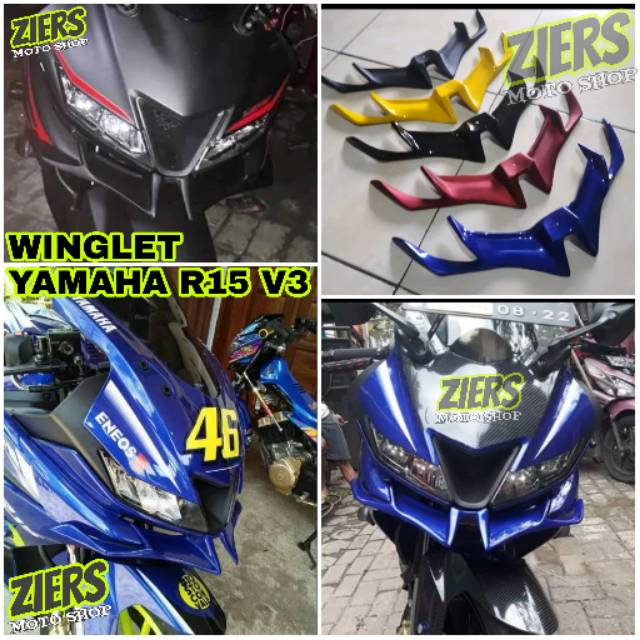 Winglet yamaha R15 v3 The Latest Models Of Cooler | Shopee Philippines
