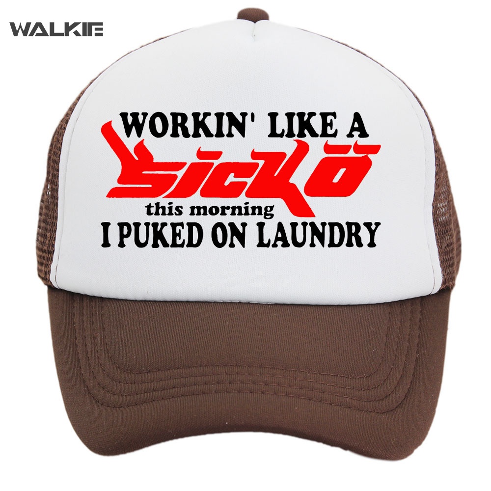 WALKIE IAN CONNOR SICKO TRUCKER HAT American Retro Truck Hat Baseball ...