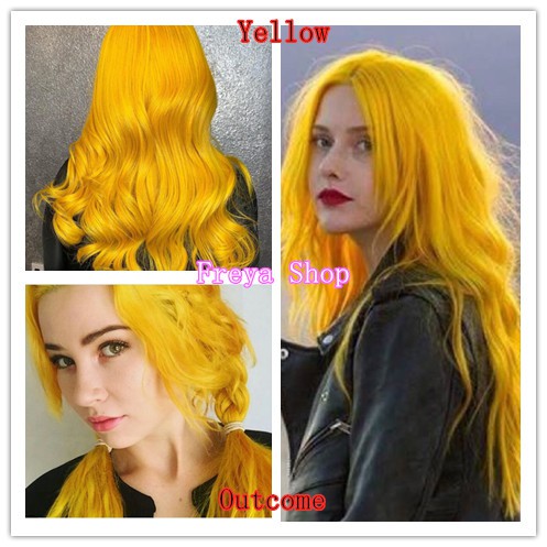 Yellow Hair Color with Oxdant ( 0.33 Bremod Permanent Hair Color ...