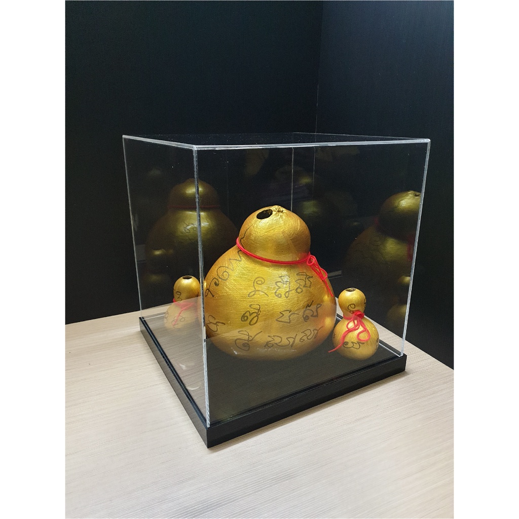 Acrylic Model Cover Box Height 30 Cm. 30cm Wide Depth 30 Cm (Black Base ...