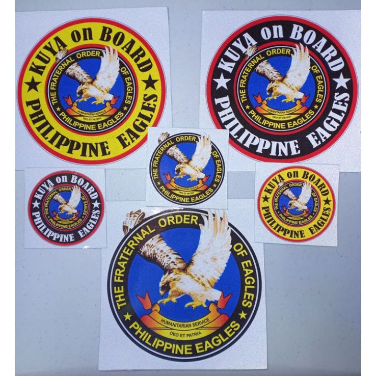 Kuya on Board Vinyl Sticker & TFOE-PE Laminated 3m Sticker, 3inches and ...