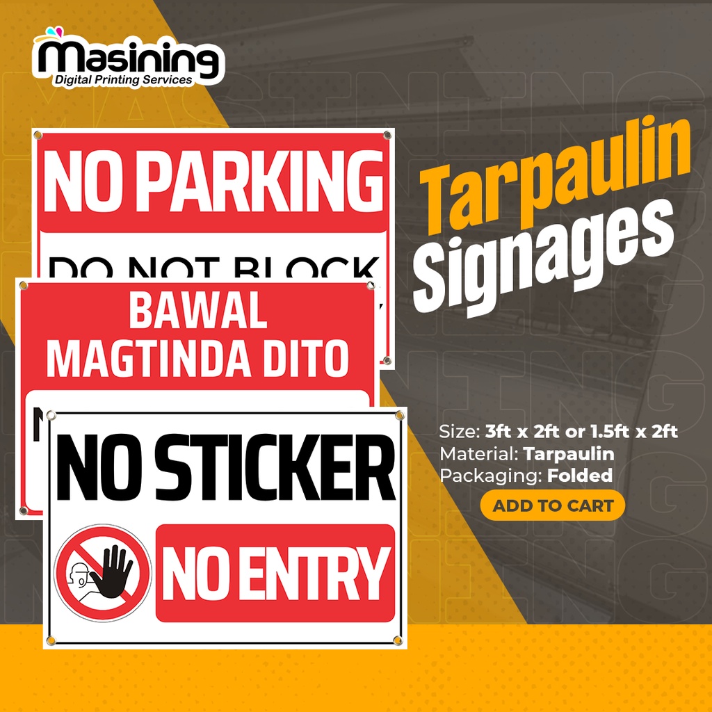 Tarpaulin Signages - 3ft x 2ft and 2ft x 1.5ft | Shopee Philippines