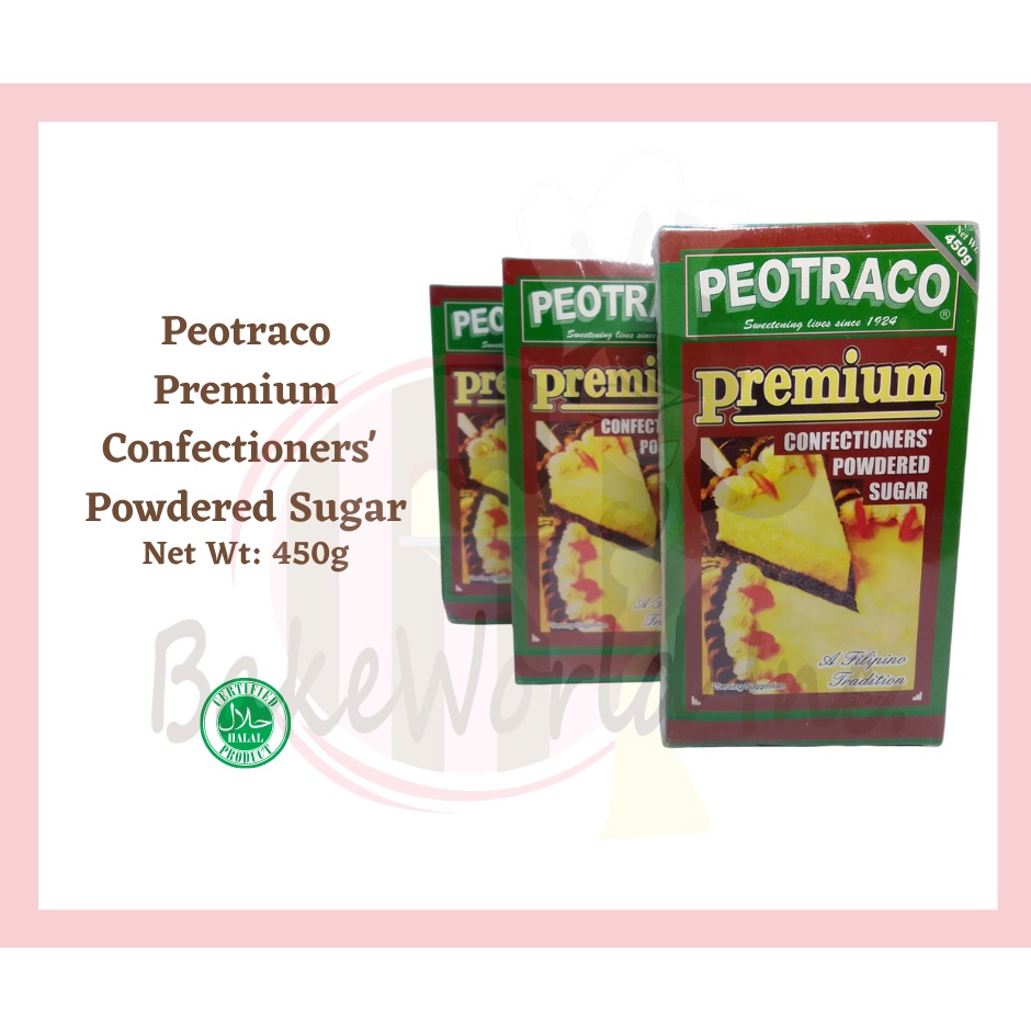 Peotraco Premium Confectioners' Powdered Sugar 450g | Shopee Philippines