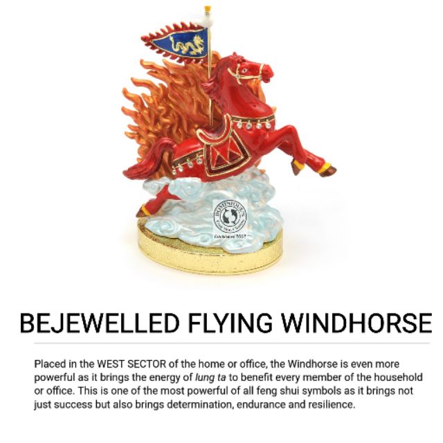 FS 2024 Blessed Bejewelled flying windhorse DISPLAY | Shopee Philippines
