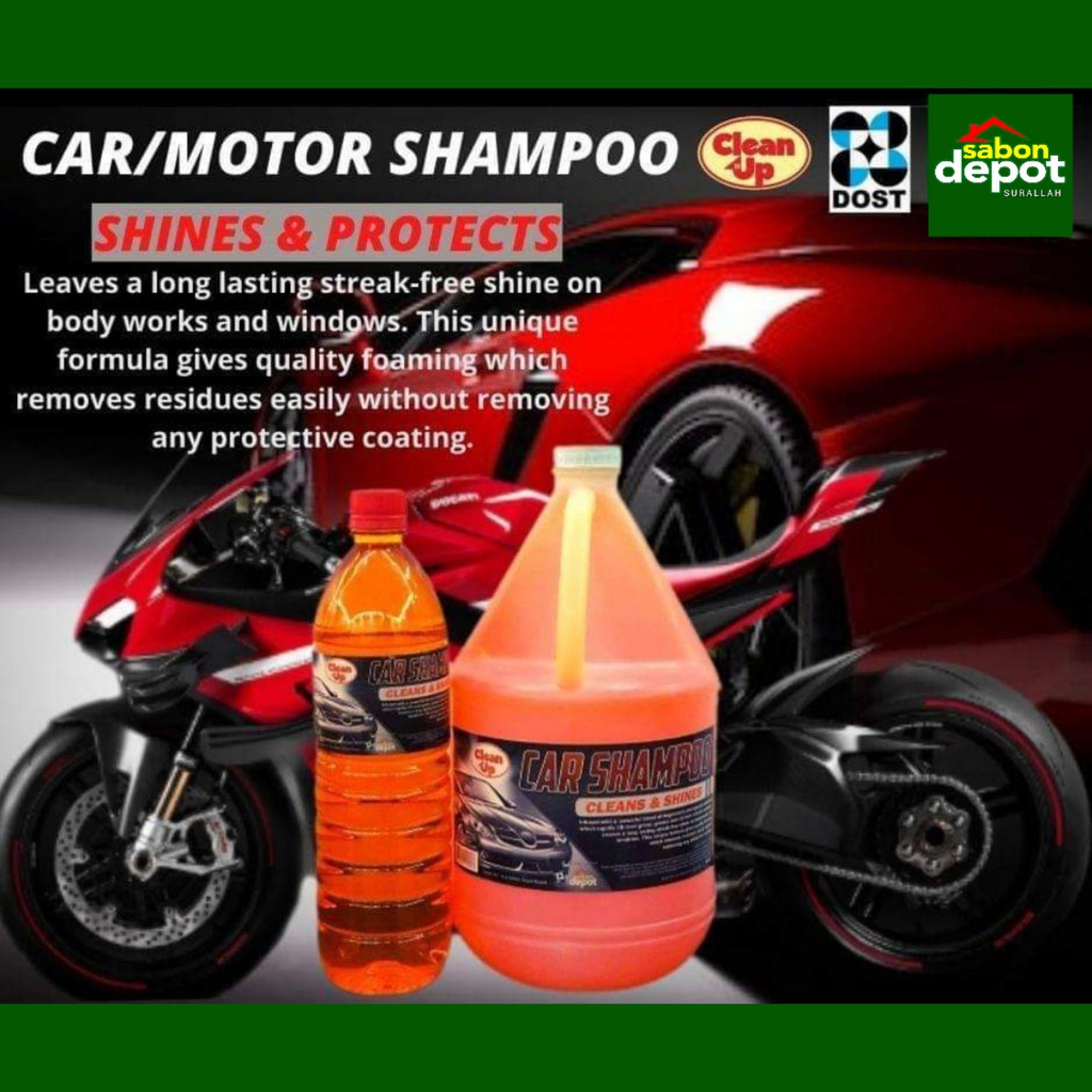 Clean Up Car & Motorcycle Shampoo 1L | Shopee Philippines