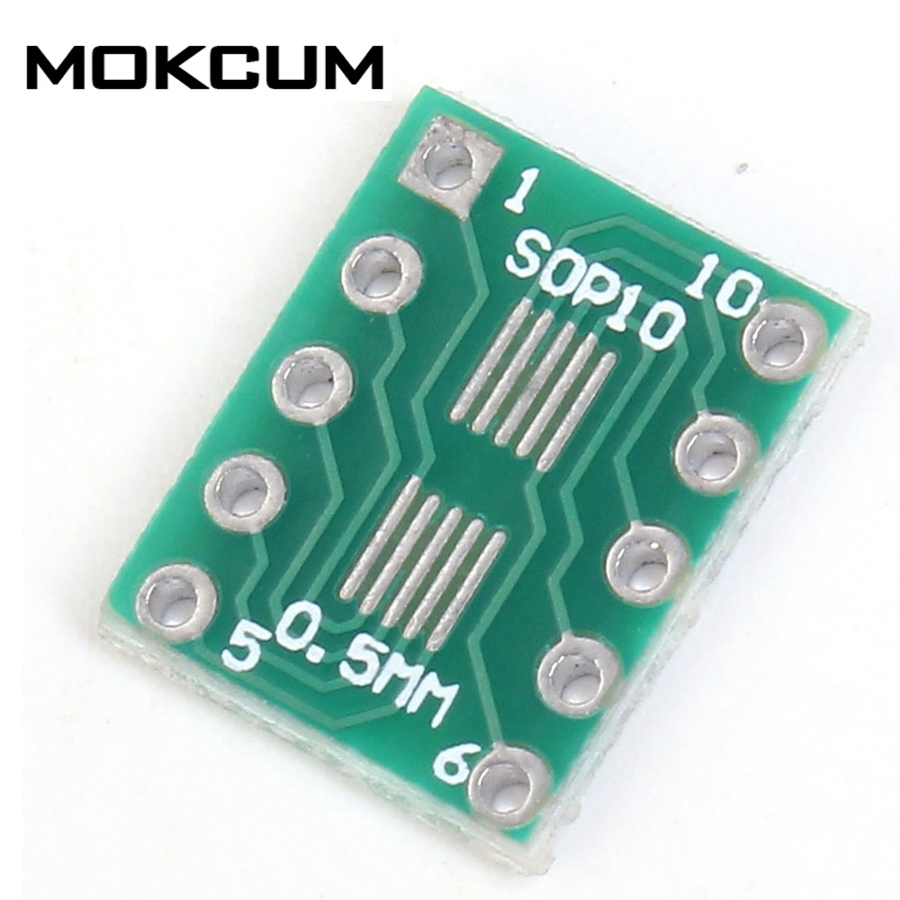 50pcs SOT23 SOP10 MSOP10 Umax SOP23 to DIP10 Pinboard SMD To DIP ...
