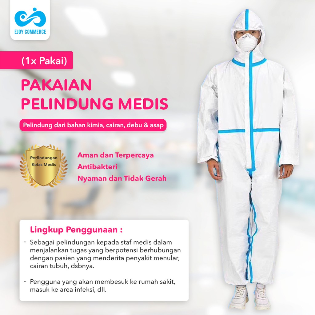 Apd Hazmat Suit / Coverall Hazmat Suit Medical Standard Disposable ...