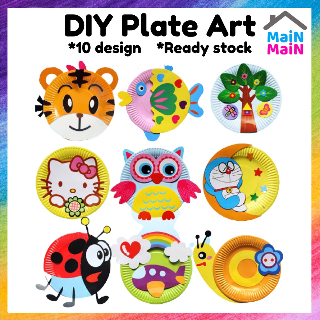 DIY Paper Plate Play Arts Crafts Kit Kids Early Learning Making ...