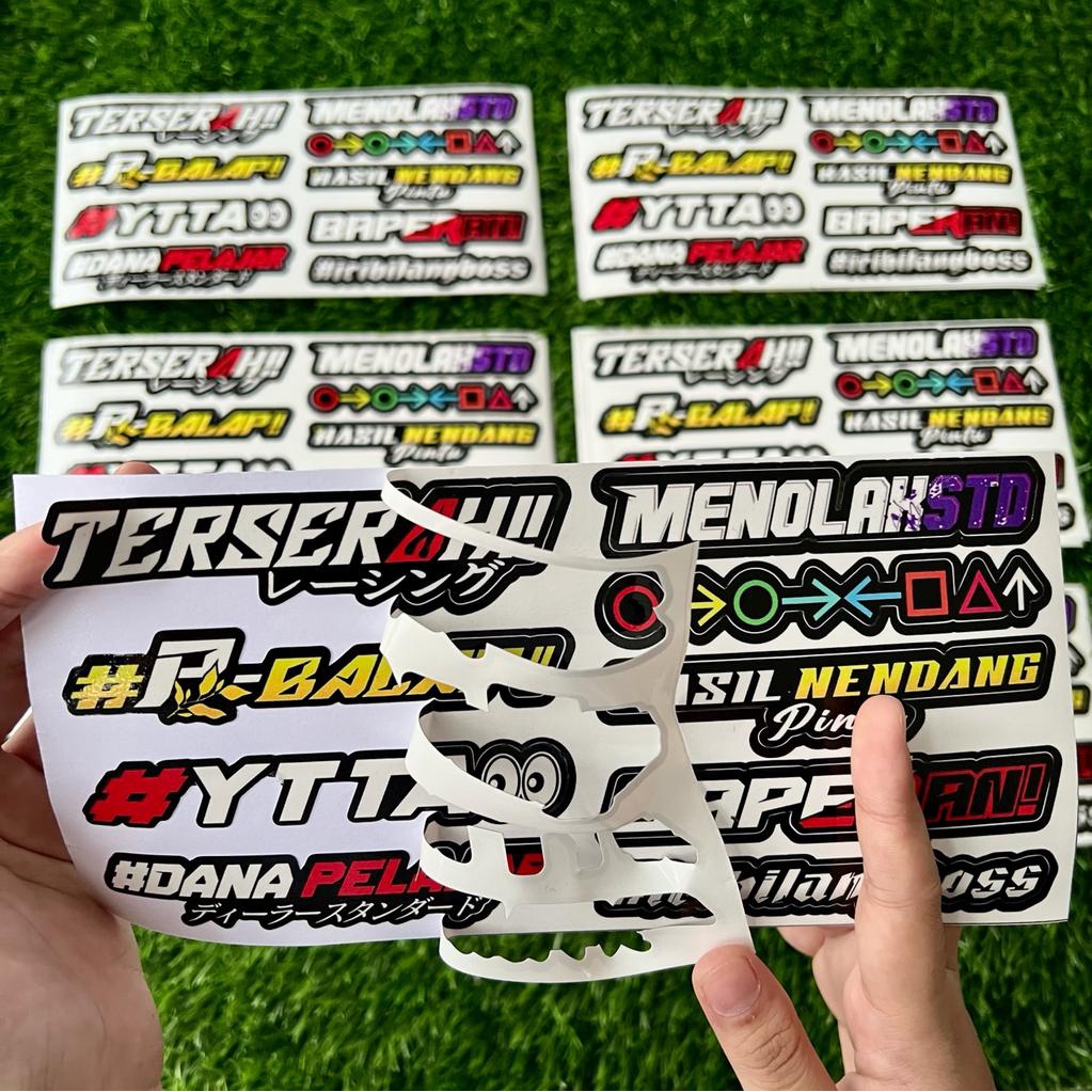 Sticker Print cut racing Sticker Pack motorbike Sticker Variation ...