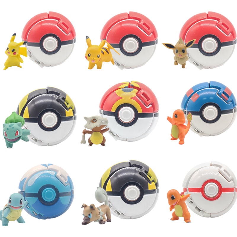 Pokemon Baokemeng Touch Flipped Elf Ball Boxed Explosion Four Second ...