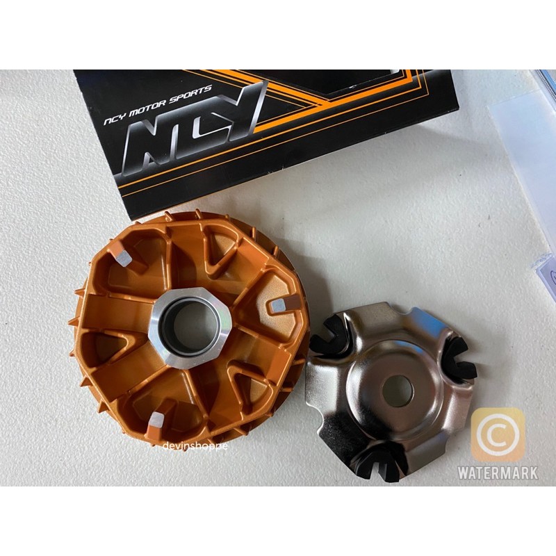NCY SPECIAL GOLDEN TEFLON PULLEY SET DRIVE FACE FOR CLICK 125 | Shopee ...