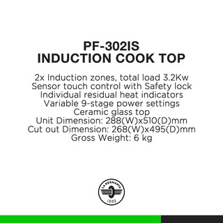 La Germania Induction Cooktop PF-302IS | Shopee Philippines