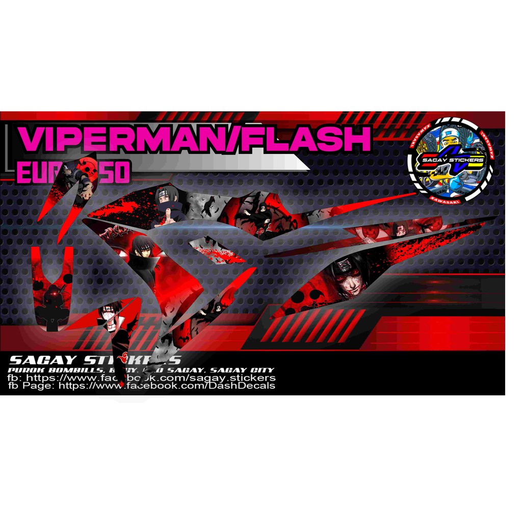 Euro Flash / Viperman 150 DECALS FREE MAGS STICKER | Shopee Philippines