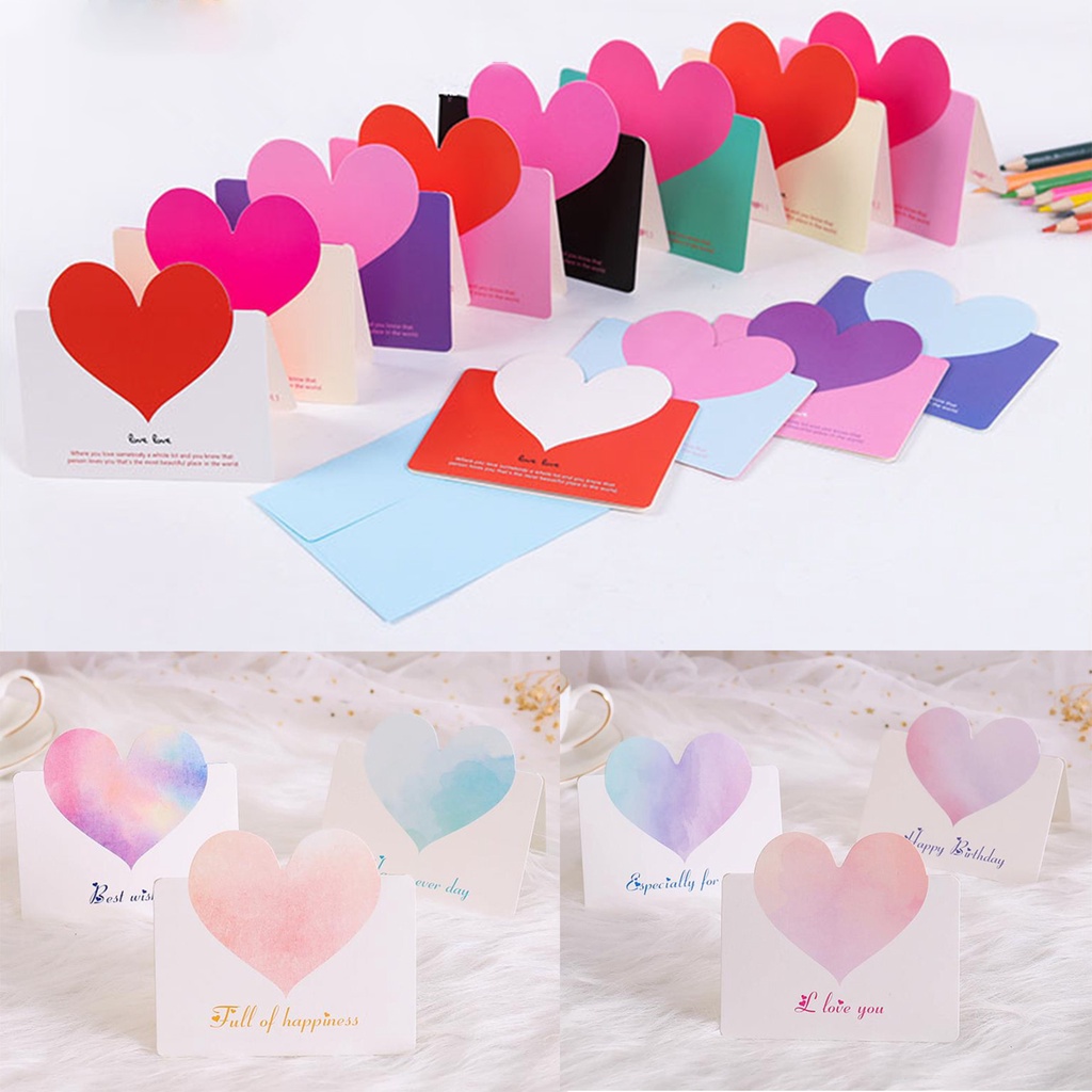 10pcs Love Three-dimensional heart-shaped Valentine's Day Christmas ...